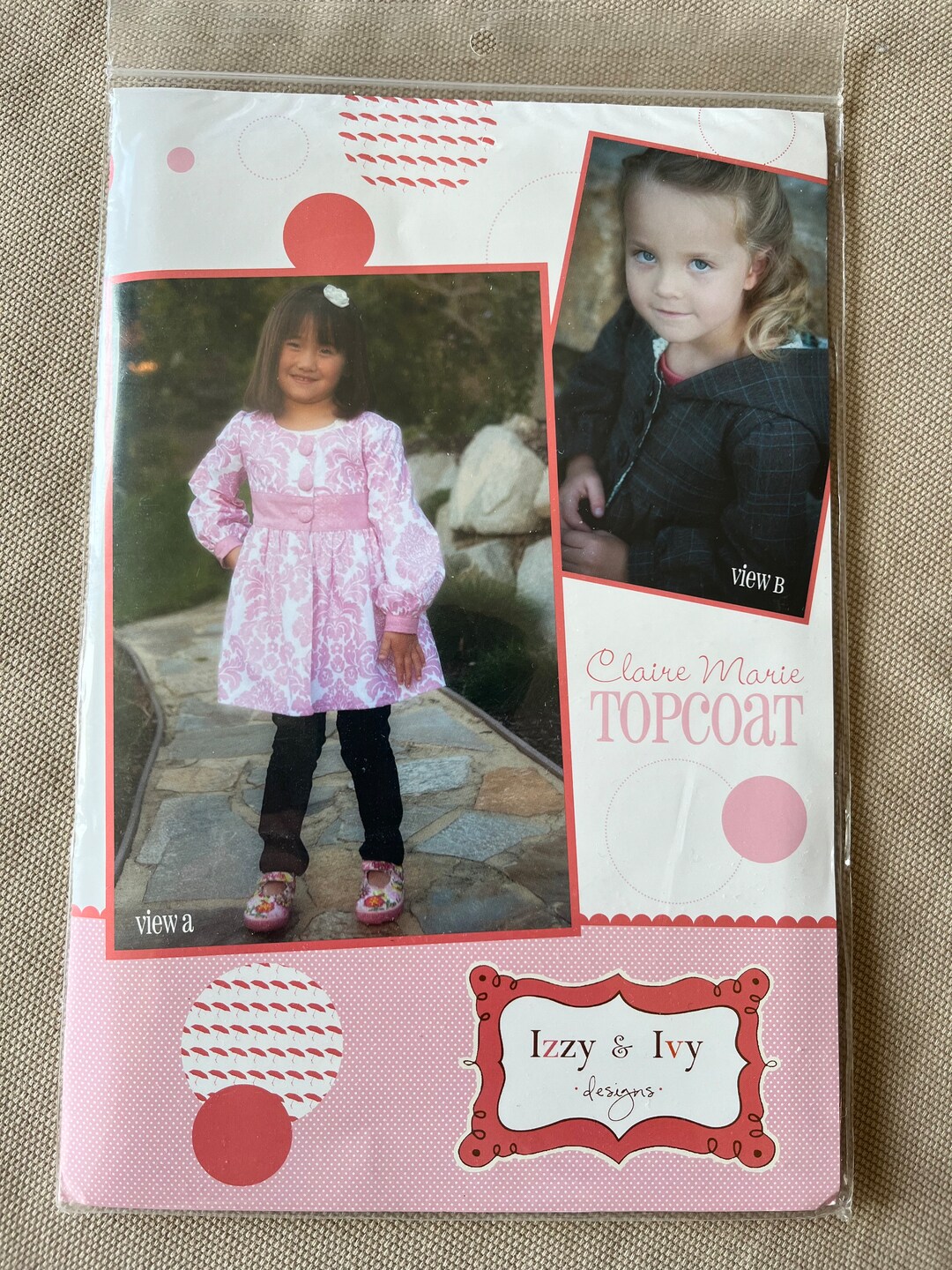 Claire Marie Topcoat Sewing Pattern Izzy and Ivy Girls Coat Pattern ...