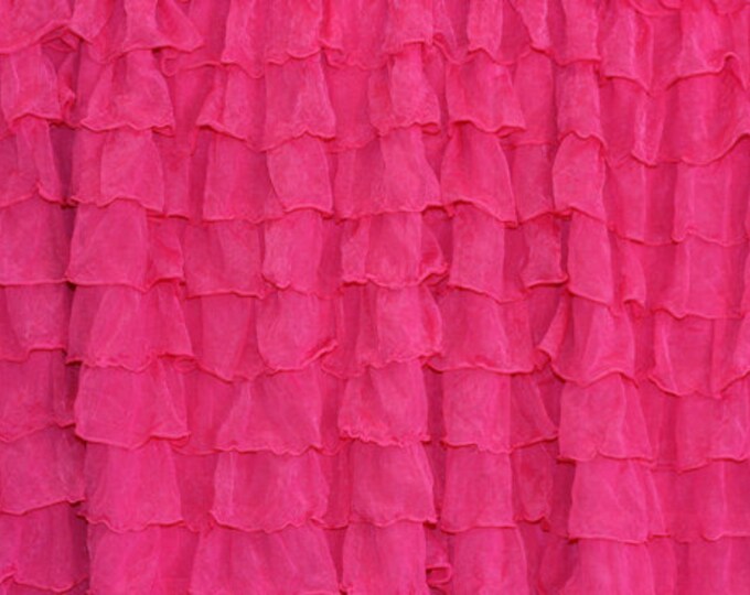 Pre Ruffled Ruffle Fabric 2 Inch Wide Hot Shocking Pink - Etsy