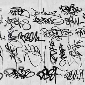 Graffiti & Torn Paper PNG Bundle - 240 Spray Paint Elements, Ripped ...