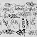 Graffiti & Torn Paper PNG Bundle - 240 Spray Paint Elements, Ripped ...