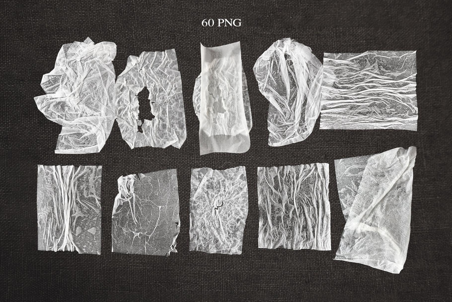 Wrinkled Transparent Paper PNG - 60 Glued, Crumpled, Folded Paper ...