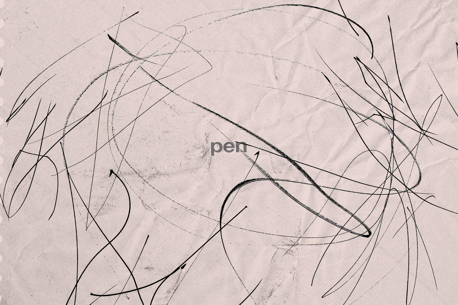 Scribble PNG Bundle - 560+ Hand-drawn Lines, Shapes, Letters, Grunge ...