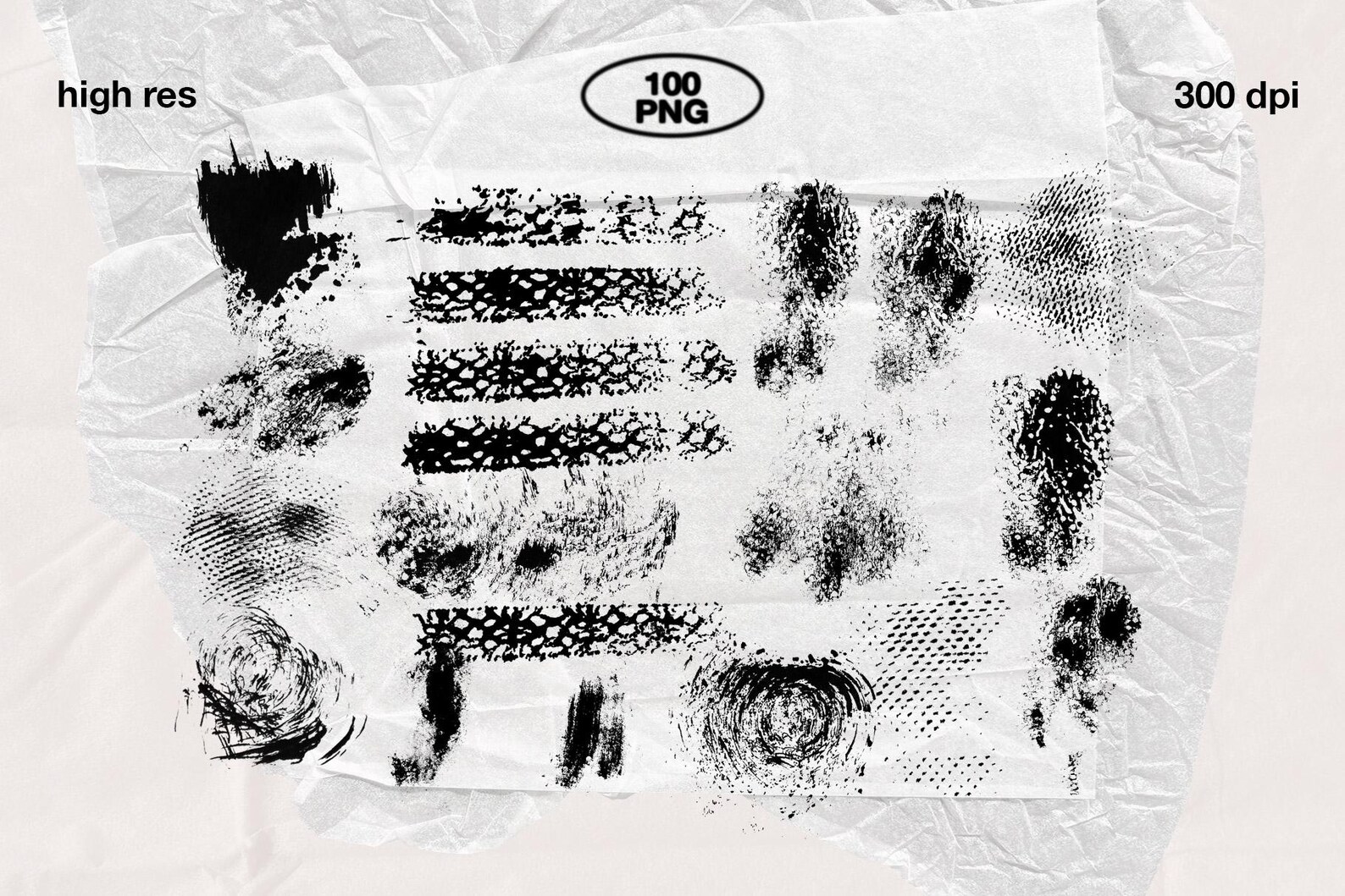 Grunge PNG Elements - 100 Etches & Imprints, Scratch Marks, Stamped ...