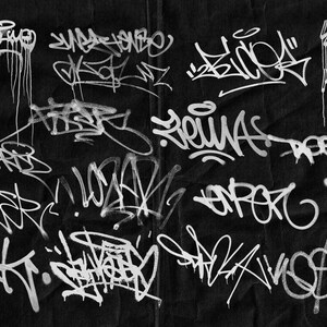 Graffiti & Torn Paper PNG Bundle - 65 Spray Paint Elements, Ripped ...