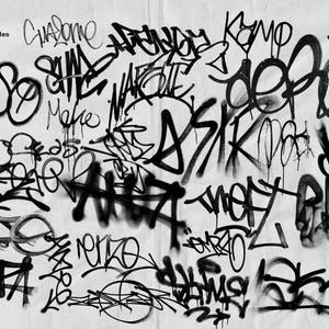 Graffiti & Torn Paper PNG Bundle - 240 Spray Paint Elements, Ripped ...