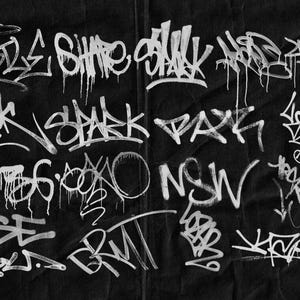 Graffiti & Torn Paper PNG Bundle - 65 Spray Paint Elements, Ripped ...