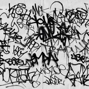 Graffiti & Torn Paper PNG Bundle - 65 Spray Paint Elements, Ripped ...