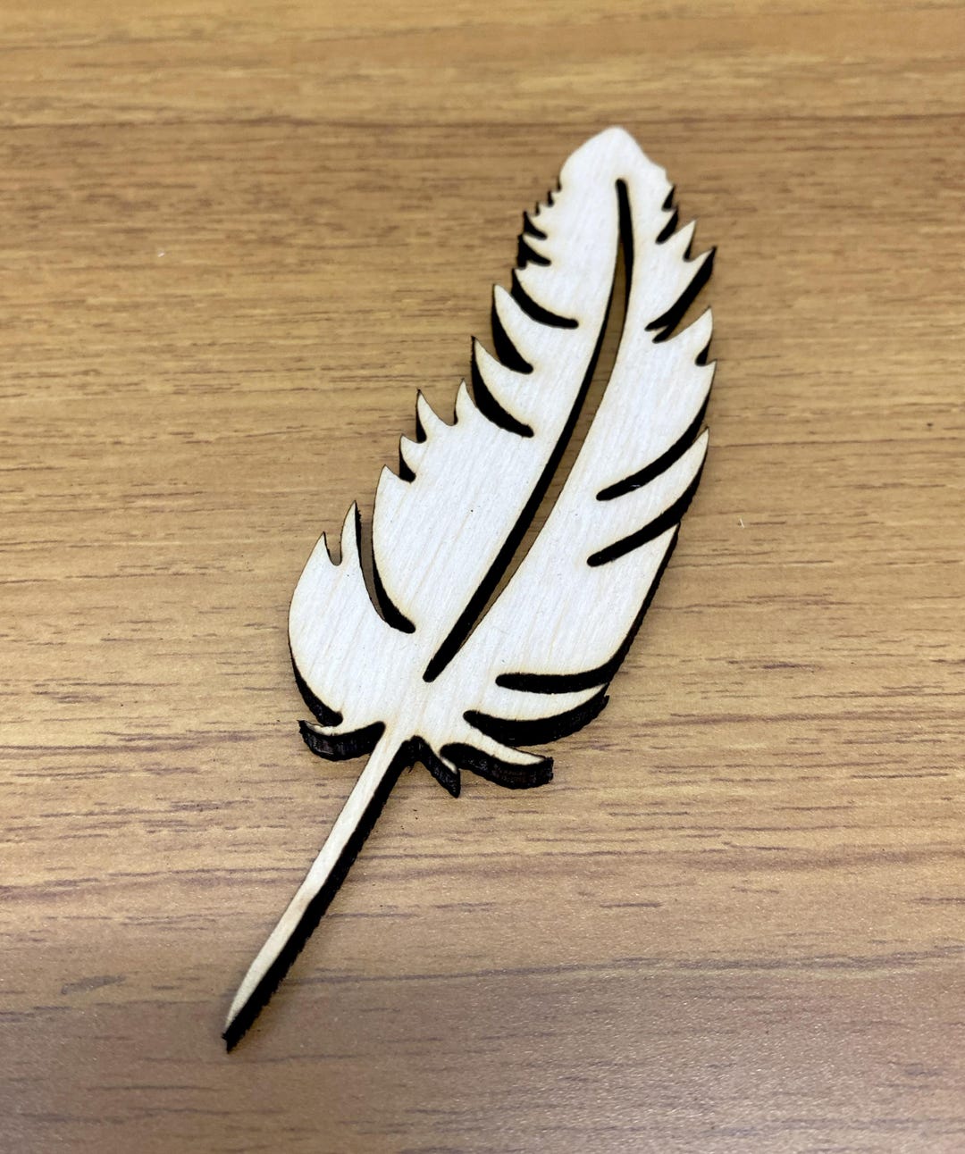 Feather Shape, Laser Cut Outs, Unfinished Wooden Cut Out Shapes, Wooden ...