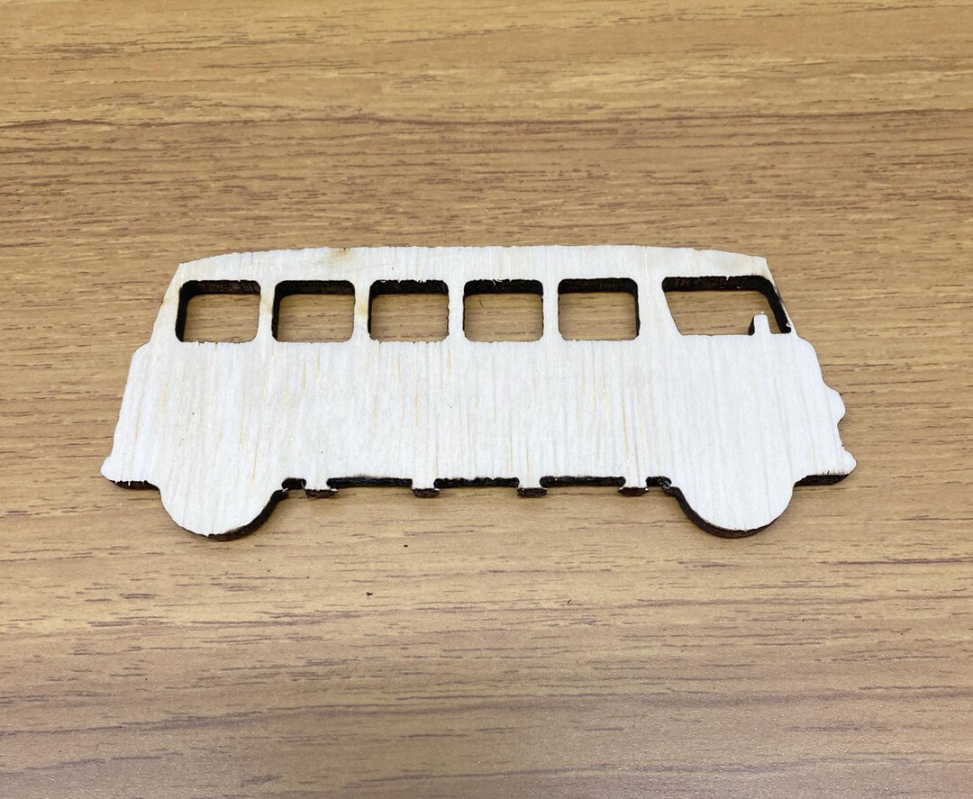Bus Shape, Laser Cut Outs, Unfinished Wooden Cut Out Shapes, Wooden ...