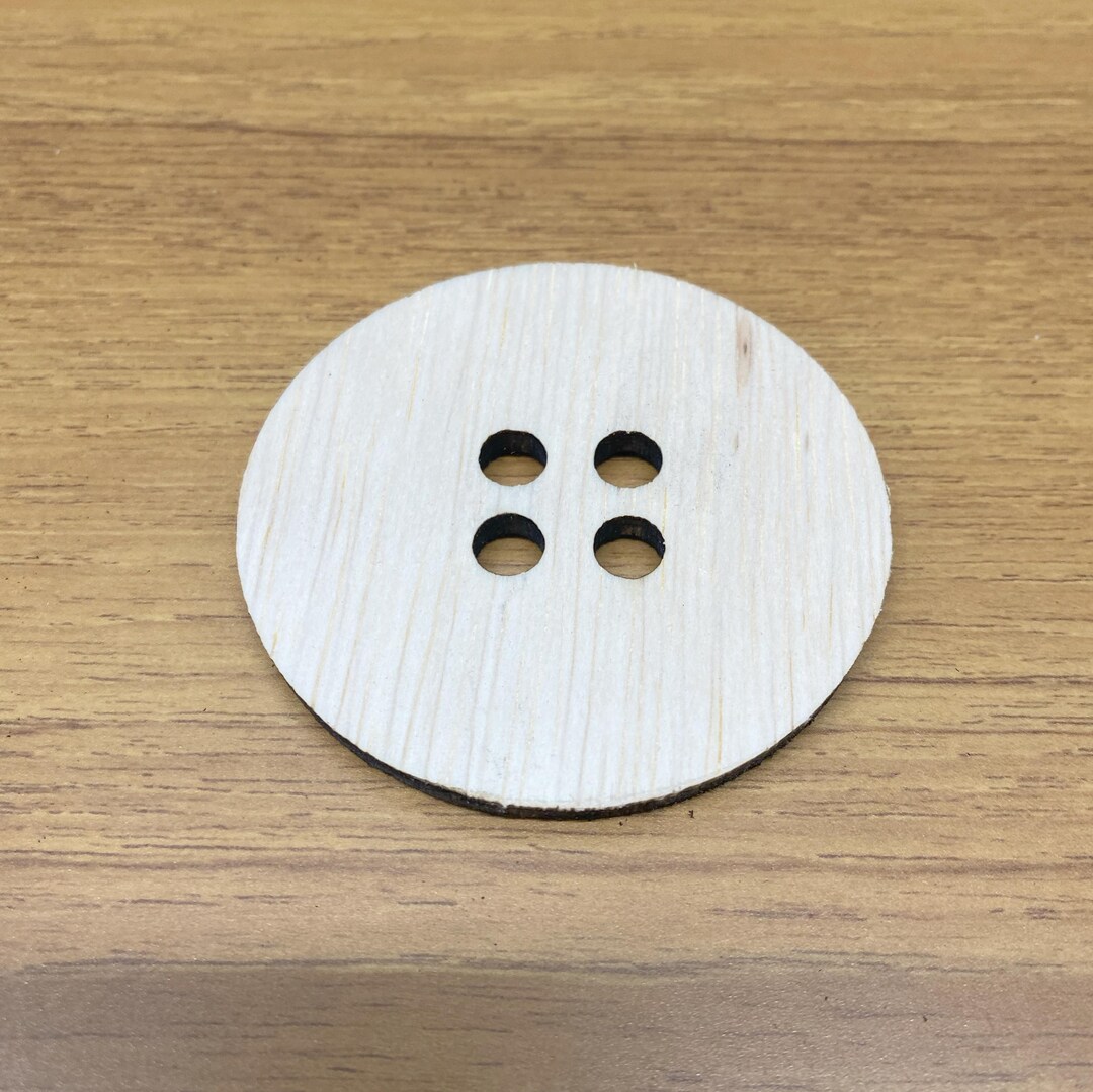Button Shape, Laser Cut Outs, Unfinished Wooden Cut Out Shapes, Wooden ...