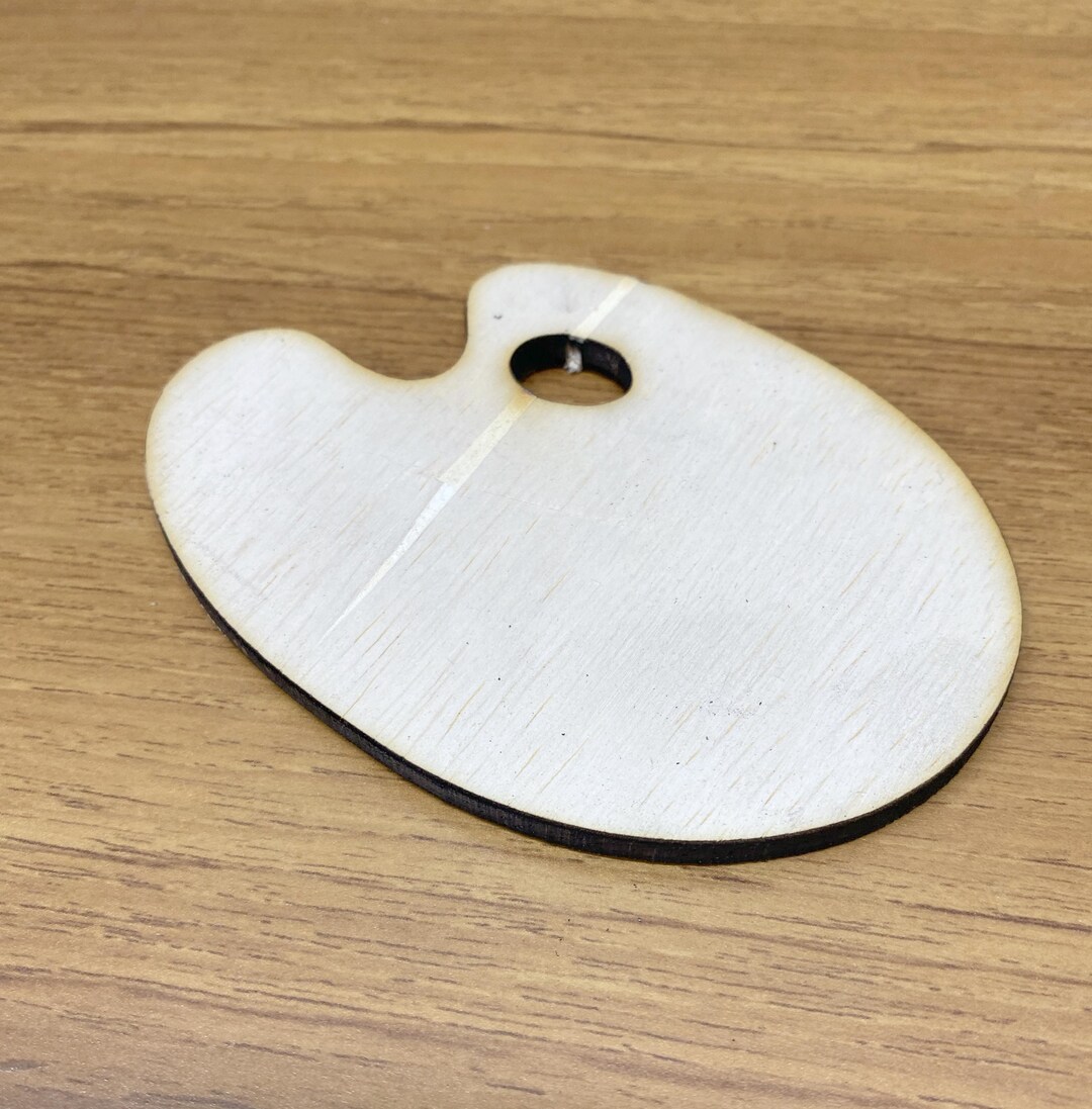 Paint Palette Shape, Laser Cut Outs, Unfinished Wooden Cut Out Shapes ...