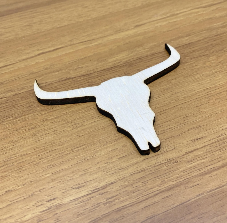 Bull Head Shape, Laser Cut Outs, Unfinished Wooden Cut Out Shapes ...