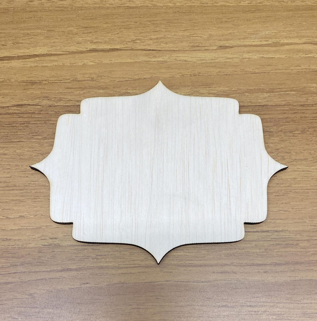 Plaque Shape, Laser Cut Outs, Unfinished Wooden Cut Out Shapes, Wooden ...