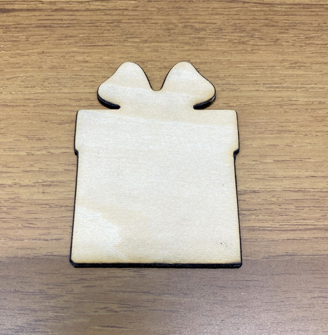 Present Shape, Laser Cut Outs, Unfinished Wooden Cut Out Shapes, Wooden ...
