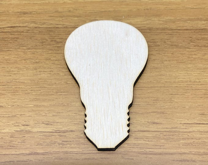 Light Bulb Shape, Laser Cut Outs, Unfinished Wooden Cut Out Shapes ...