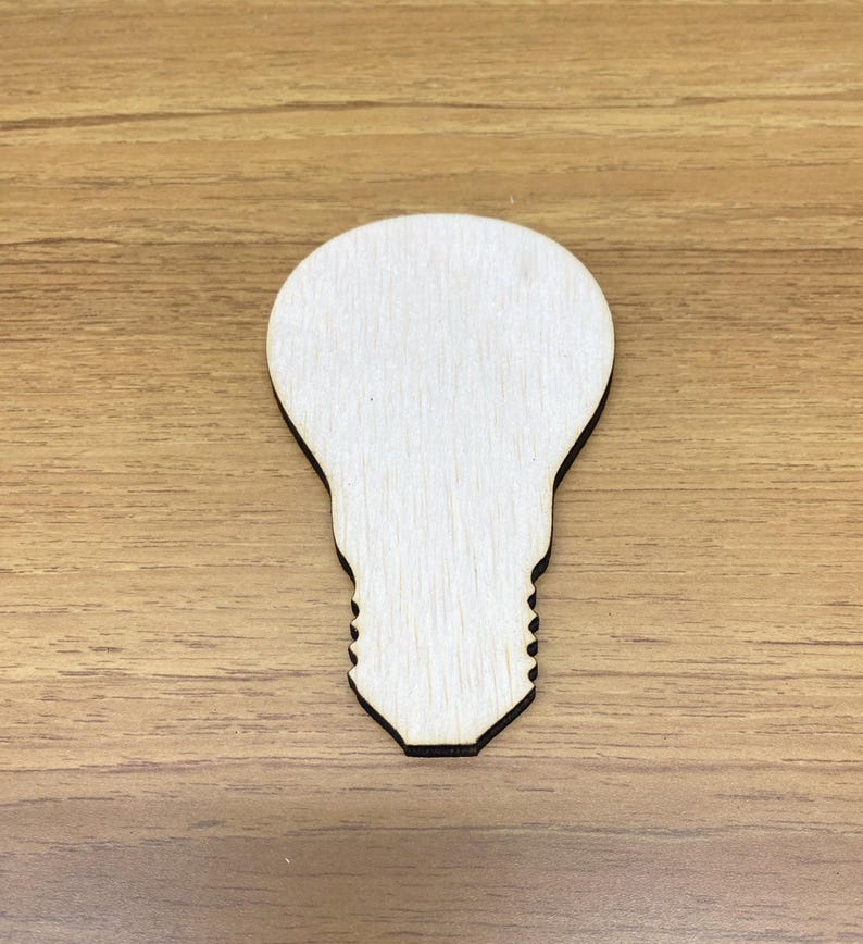 Light Bulb Shape, Laser Cut Outs, Unfinished Wooden Cut Out Shapes ...