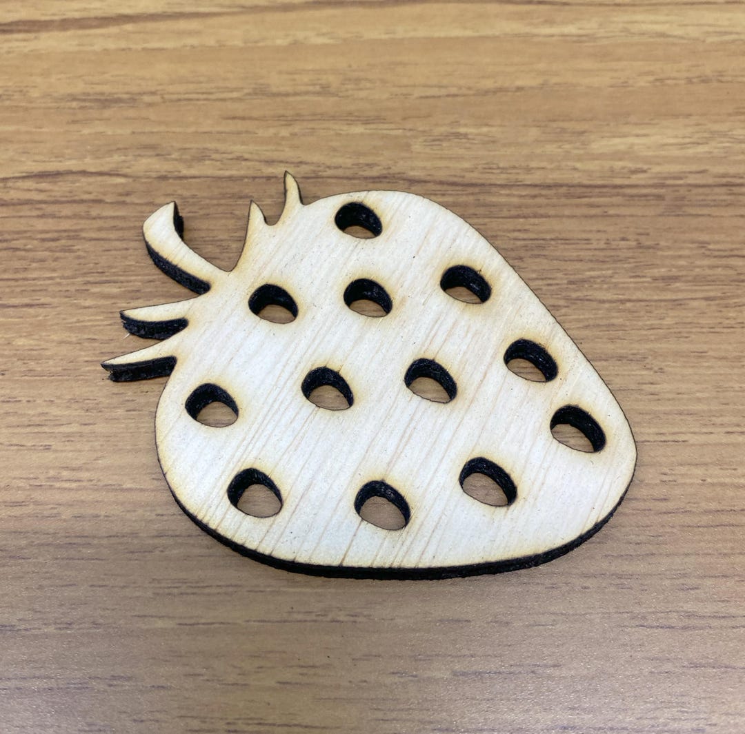 Strawberry Shape, Laser Cut Outs, Unfinished Wooden Cut Out Shapes ...