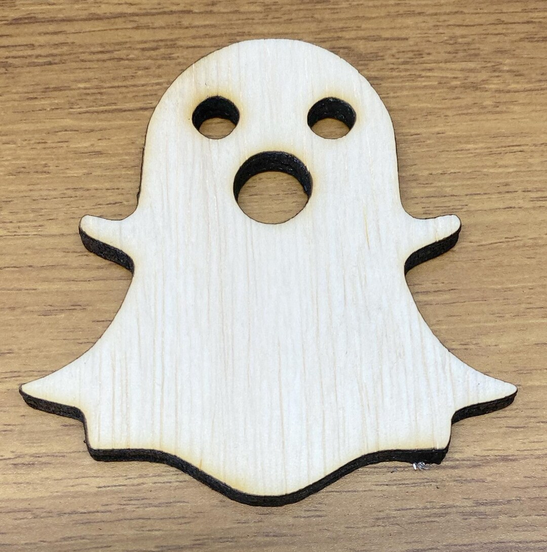 Ghost Shape, Laser Cut Outs, Unfinished Wooden Cut Out Shapes, Wooden ...