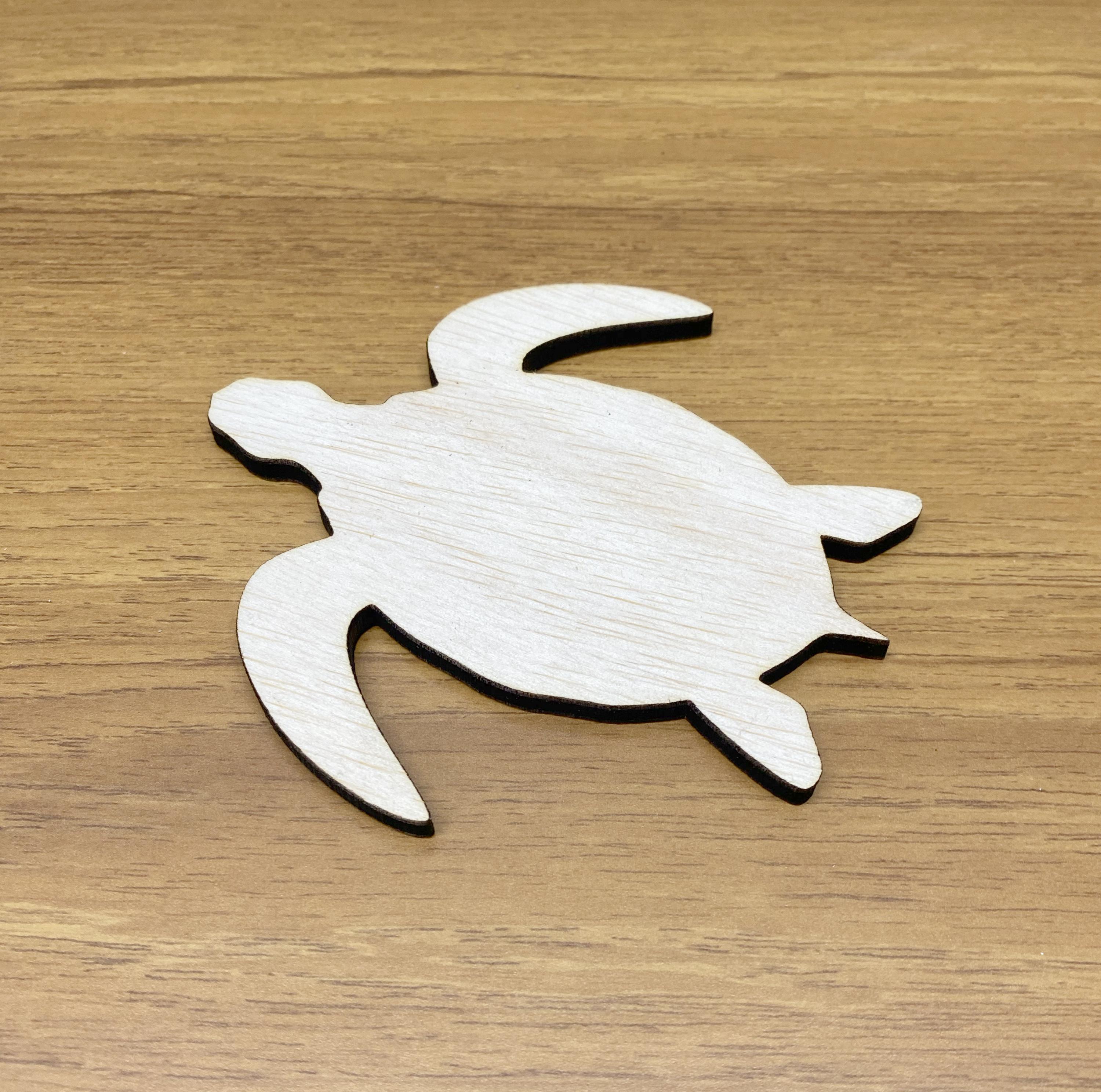 Sea Turtle Shape, Laser Cut Outs, Unfinished Wooden Cut Out Shapes ...