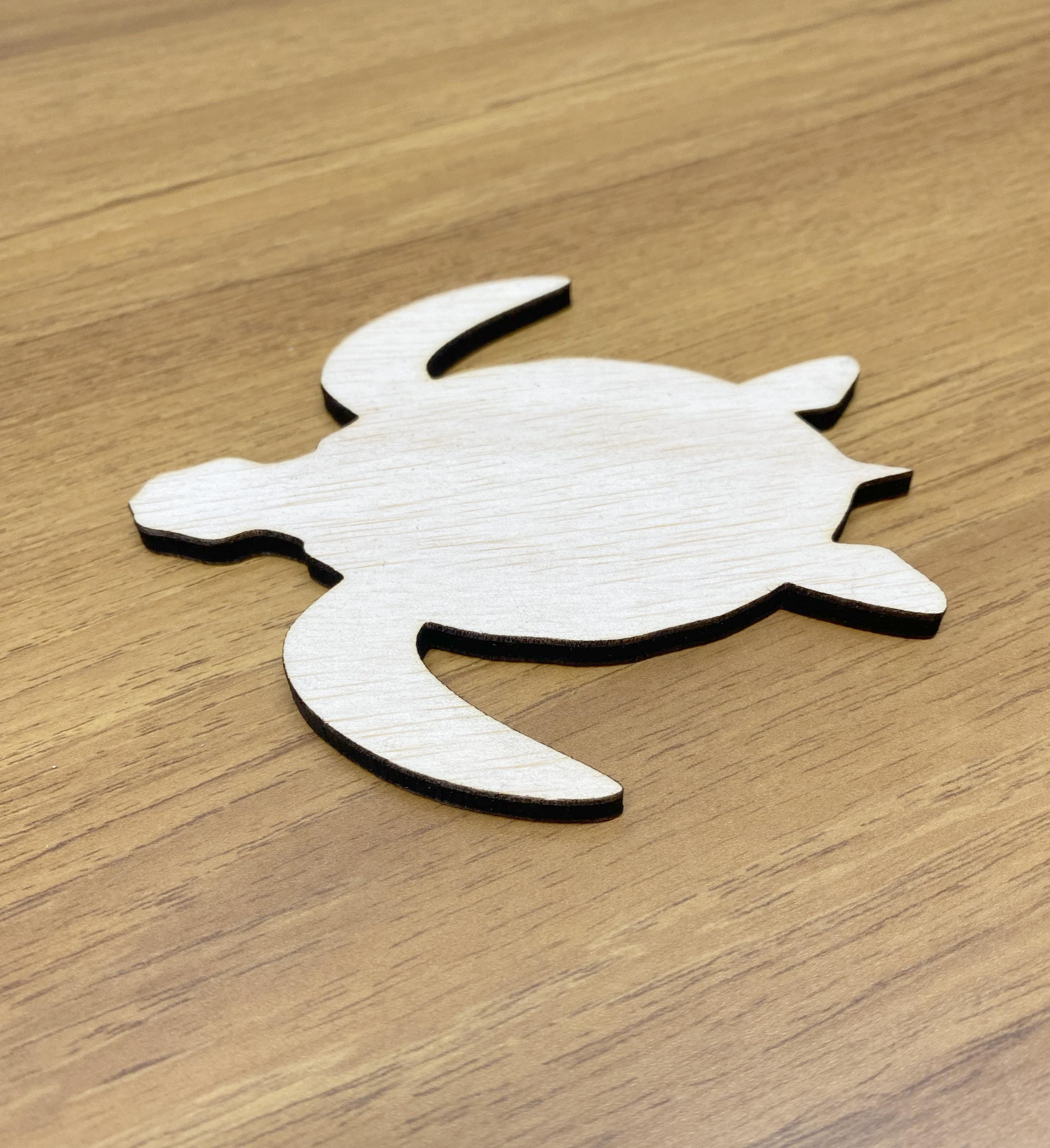 Sea Turtle Shape, Laser Cut Outs, Unfinished Wooden Cut Out Shapes ...