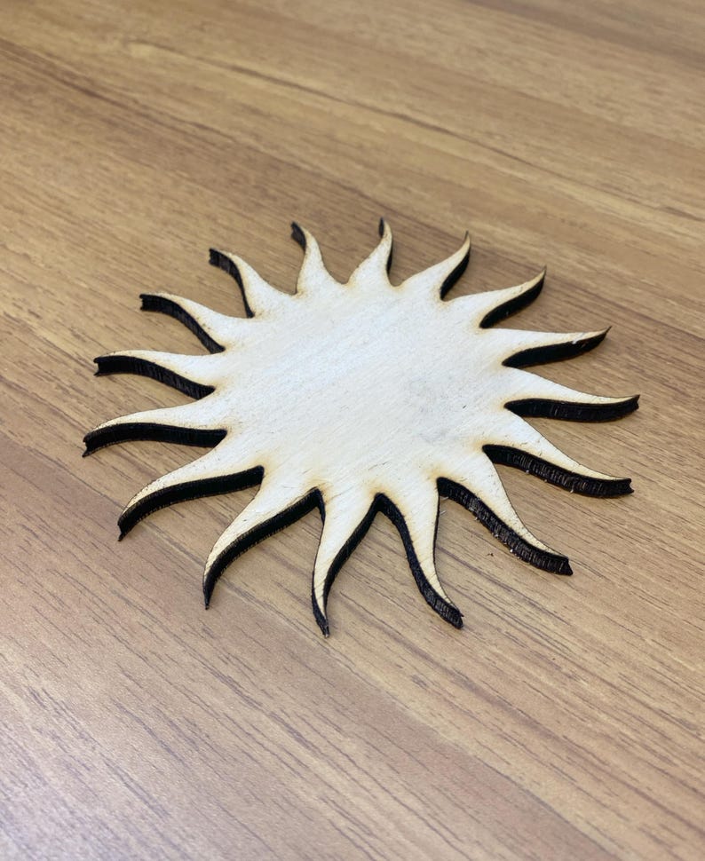 Sun Shape, Laser Cut Outs, Unfinished Wooden Cut Out Shapes, Wooden ...