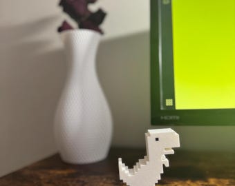 Google Chrome Dinosaur T-rex| A 3D Printed Model With Cactus Background ...