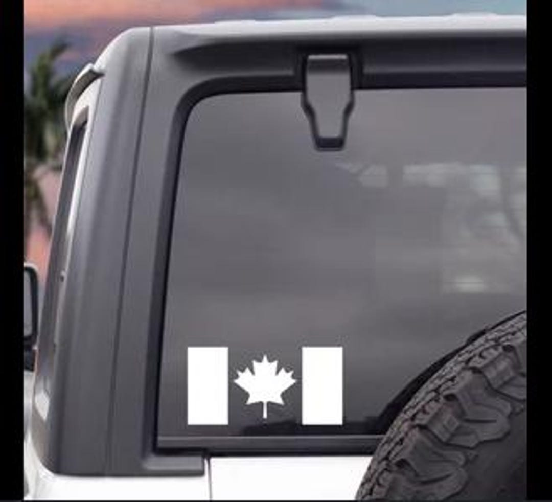 Canadian Flag Window Decal/sticker Multiple Sizes & Color's - Etsy