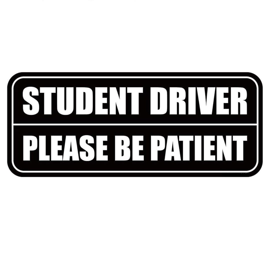 Student Driver Decals Multiple Sizes & Color's - Etsy