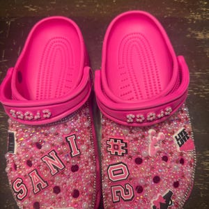 Crocs, Bedazzled, Blinged Out, Jibbitz, Custom, Hand-made, Rhine-stone ...