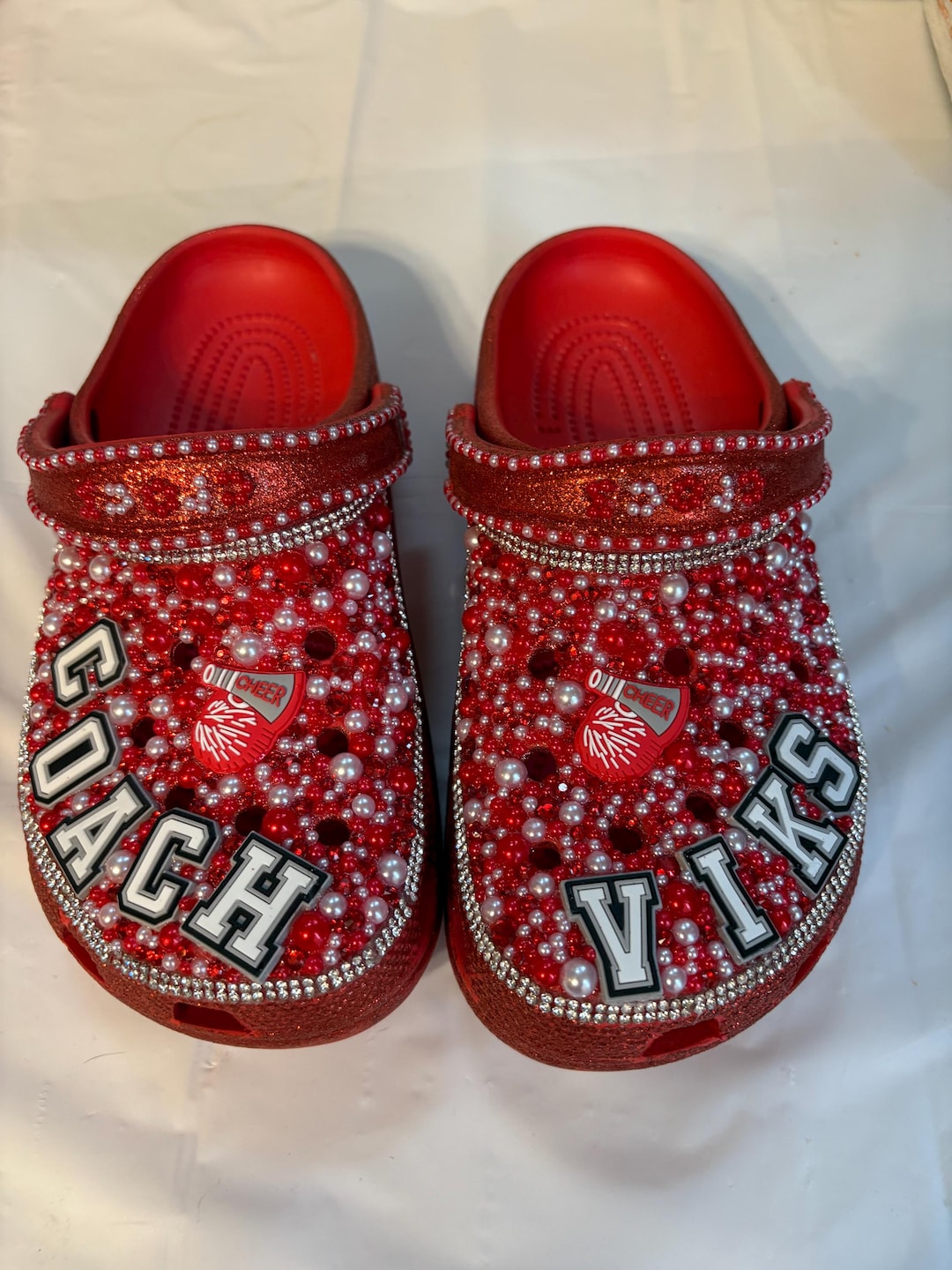 Crocs, Bedazzled, Blinged Out, Jibbitz, Custom, Hand-made, Rhine-stone ...
