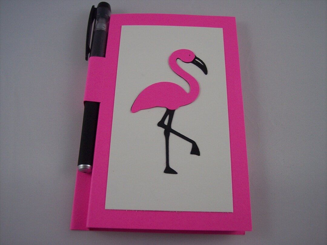 Pink Flamingo Magnetic Note Pad - Etsy