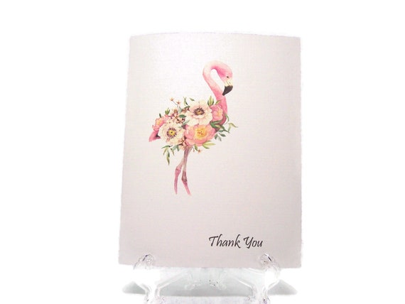 Flamingo Happy Birthday Get Well Soon Thank You Greeting - Etsy