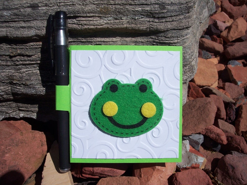 Frog Sticky Note Holder With Gel Pen | Etsy
