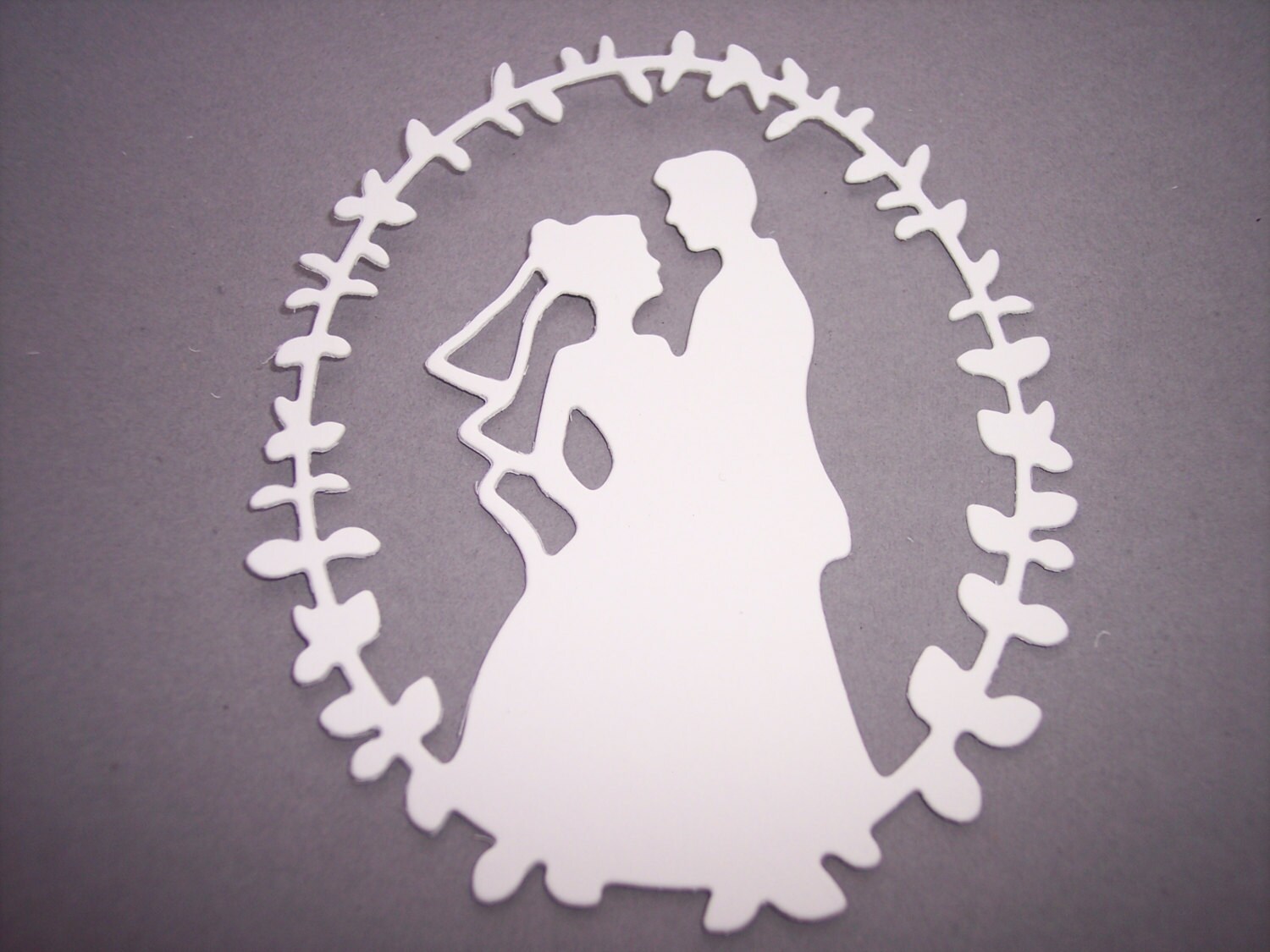 Bride and Groom Paper Die Cut Six Count - Etsy
