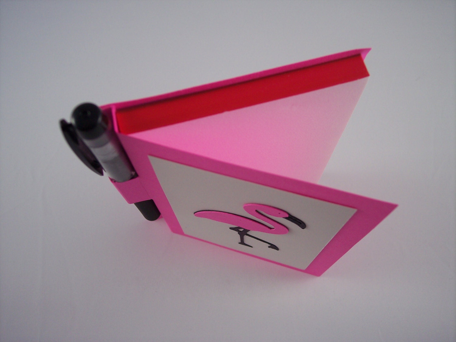 Pink Flamingo Magnetic Note Pad - Etsy