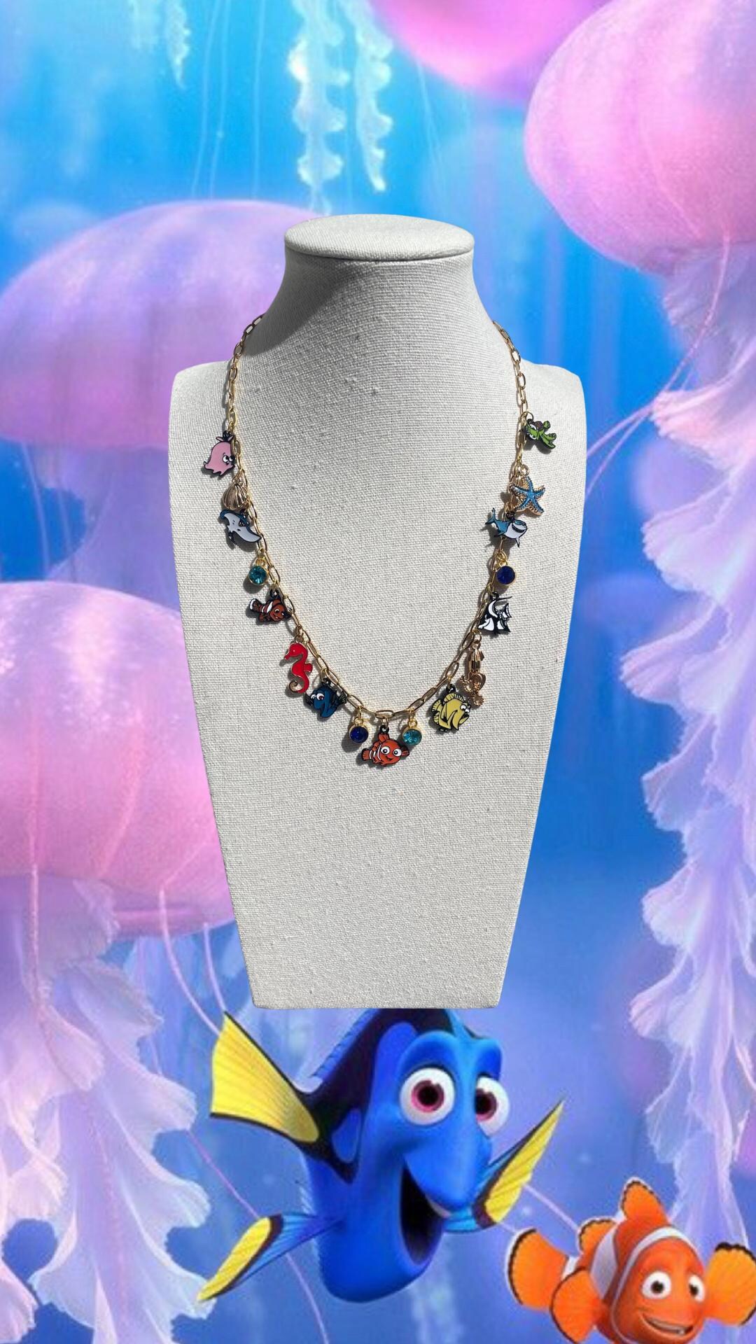 Build Your Own Custom Disney Charm Necklace, Finding Nemo Necklace ...