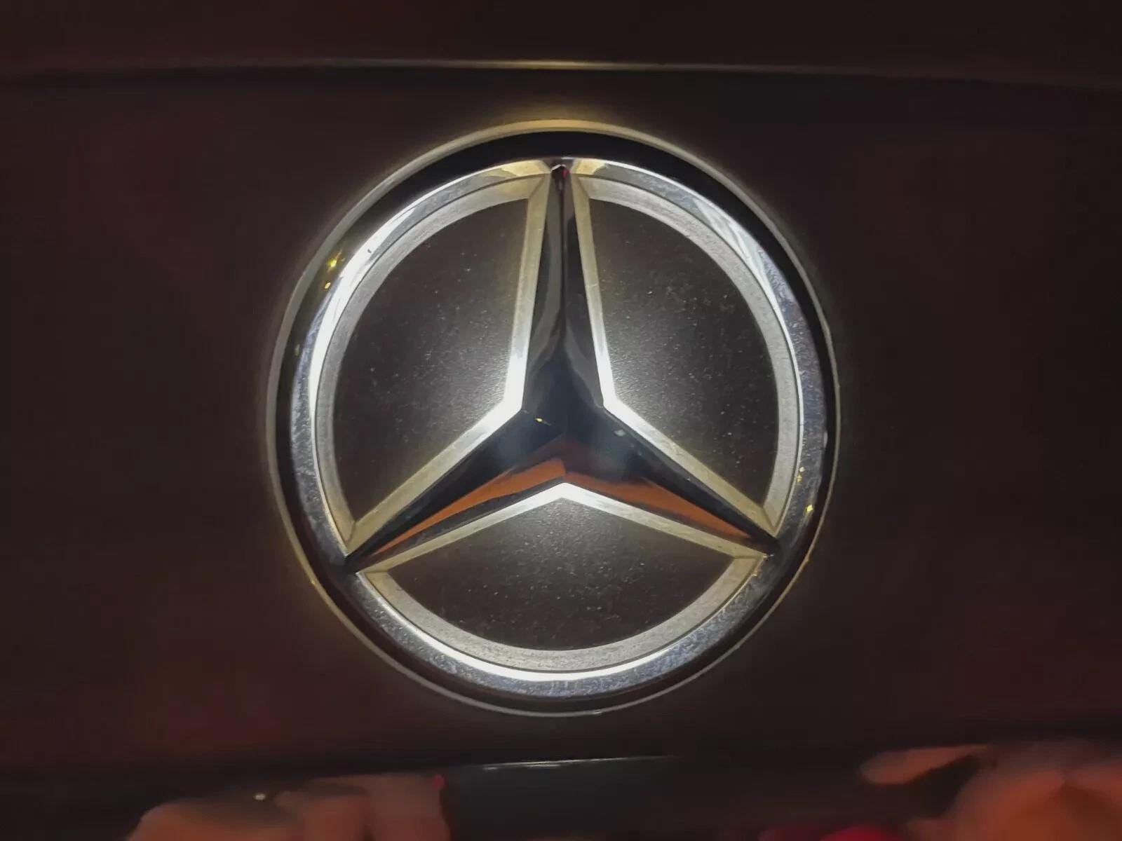 5D White Led Badge Emblem Logo Light for Mercedes-benz Tail S300L S350 ...