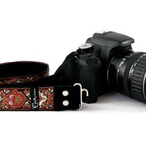 Boho Chic Camera Strap: Rose Baroque Jacquard Ribbon - Etsy