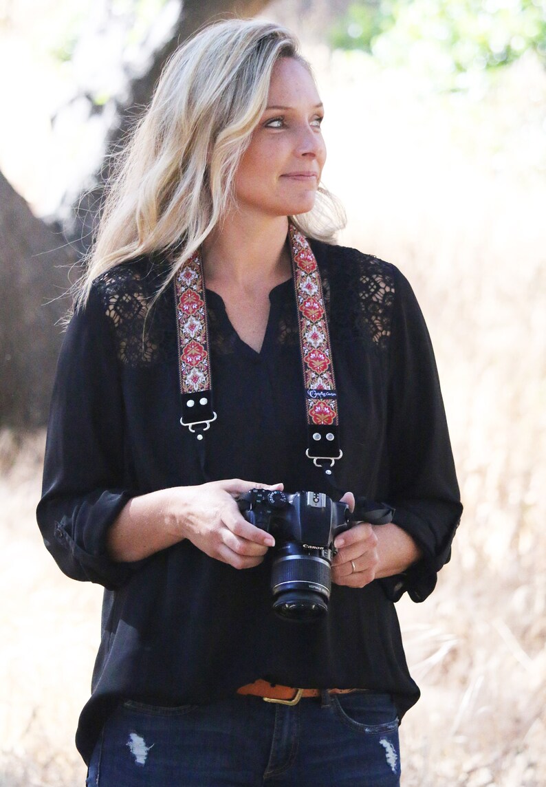 Boho Chic Camera Strap Rose Baroque Beautiful & Comfortable - Etsy