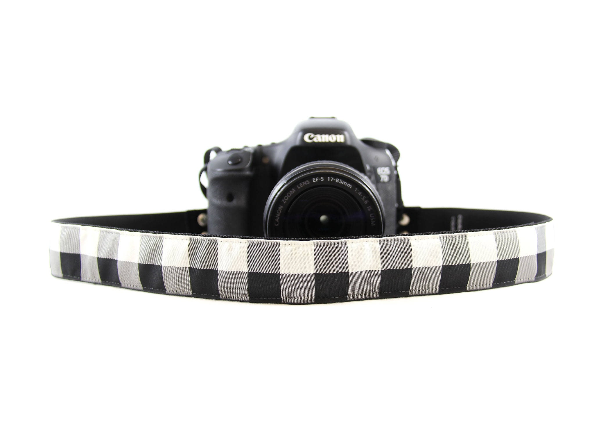 Buffalo Plaid White 1.5" Camera Strap - Etsy