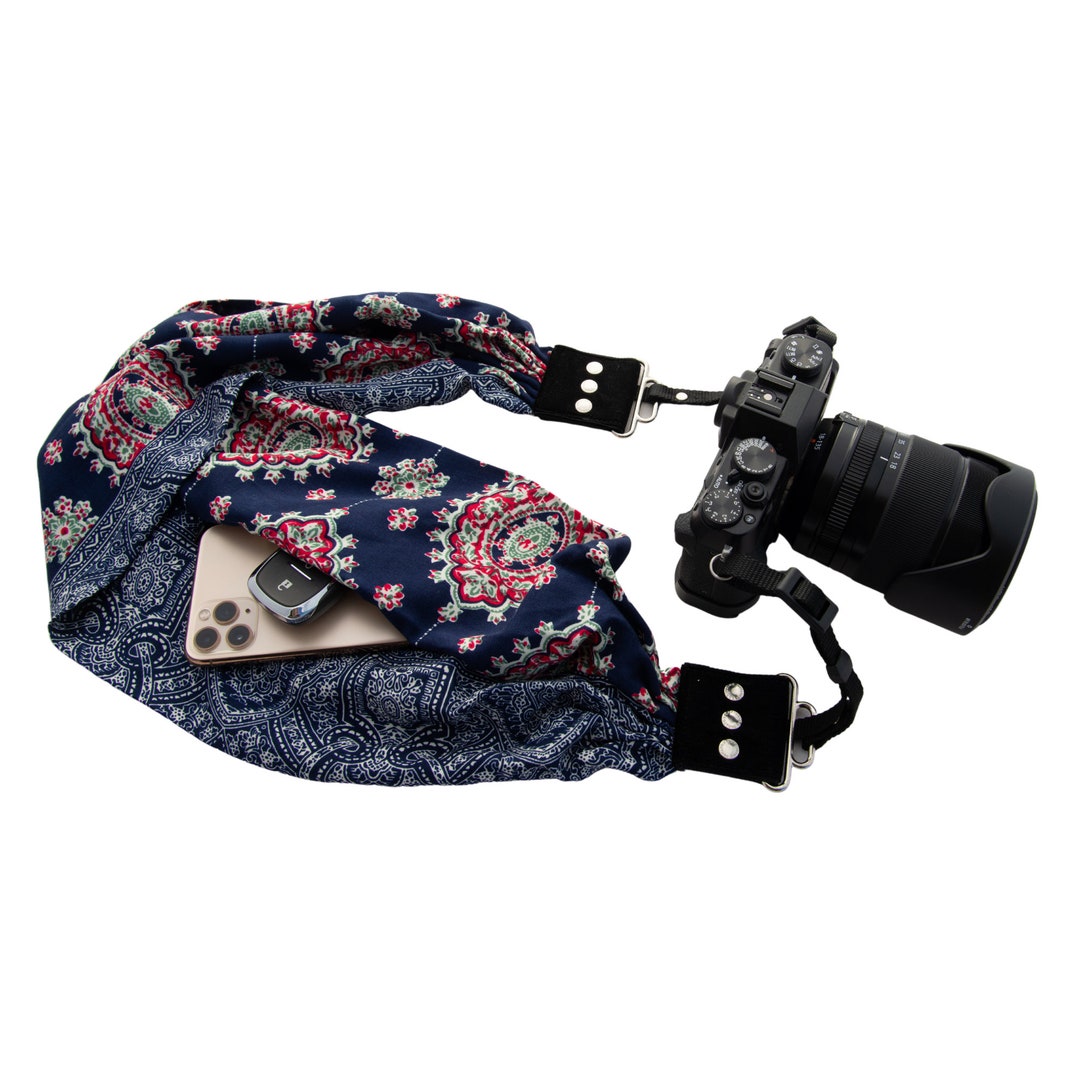 Bluebell Pocket Scarf Camera Strap - Etsy