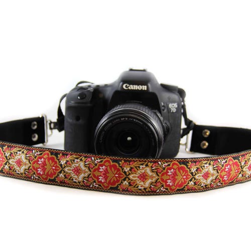 Boho Chic Camera Strap Rose Baroque Beautiful & Comfortable - Etsy