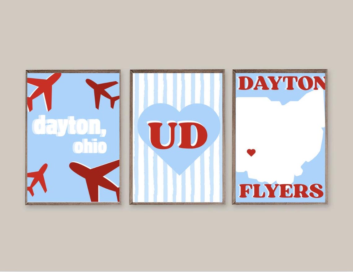 University of Dayton Flyers College Wall Prints - Etsy