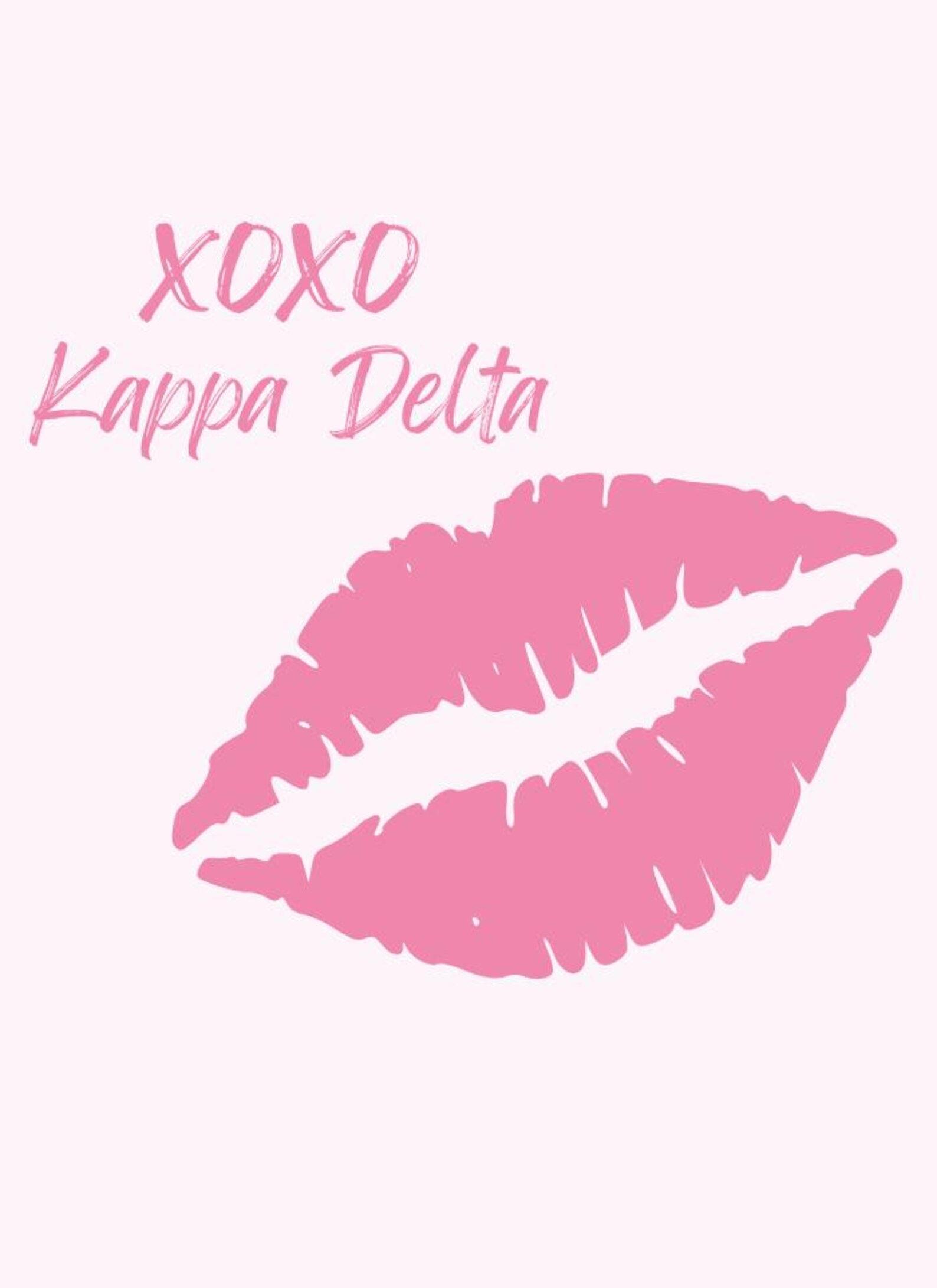 Kappa Delta Pink Wall Decor Prints - Etsy