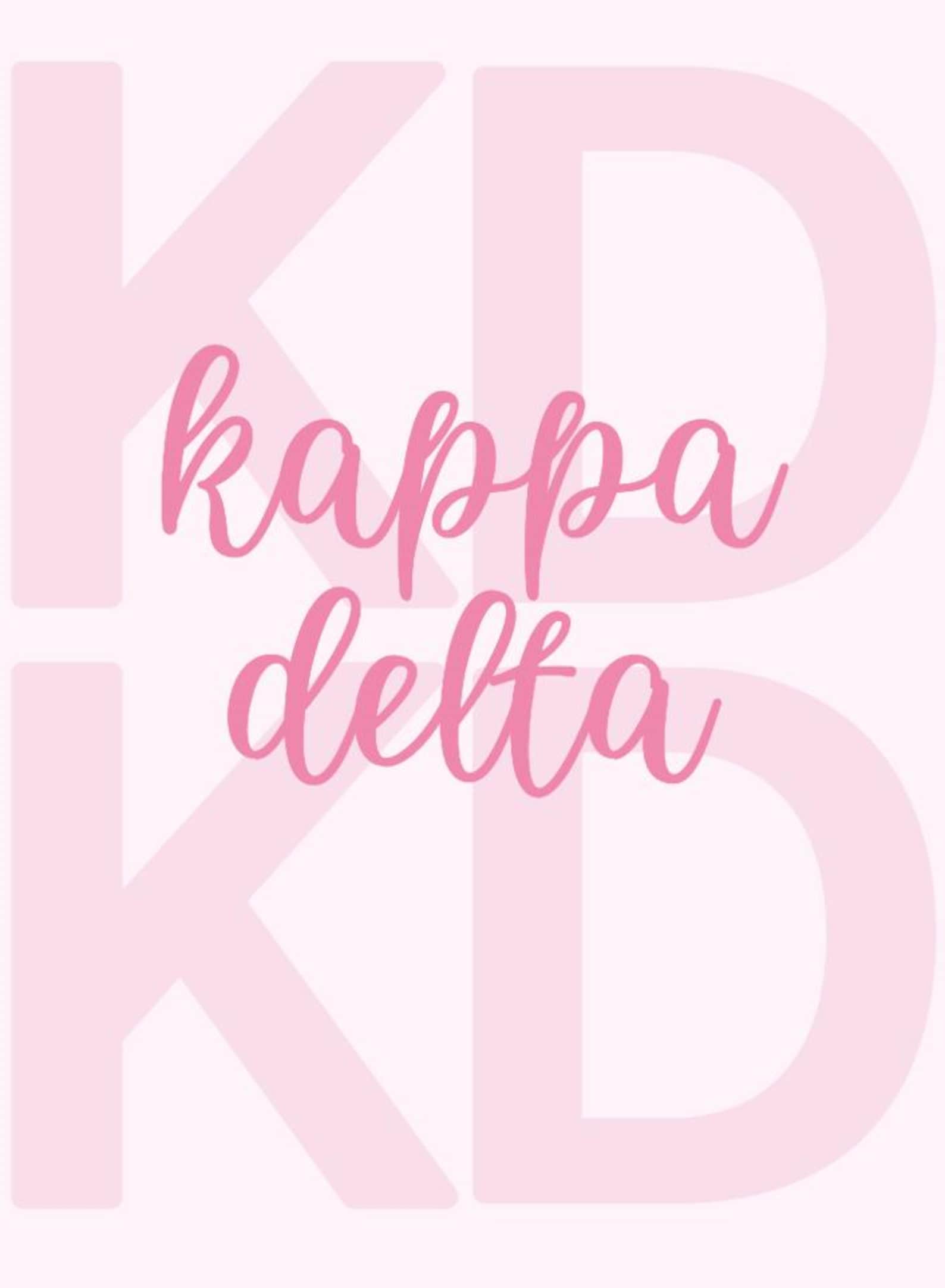 Kappa Delta Pink Wall Decor Prints - Etsy