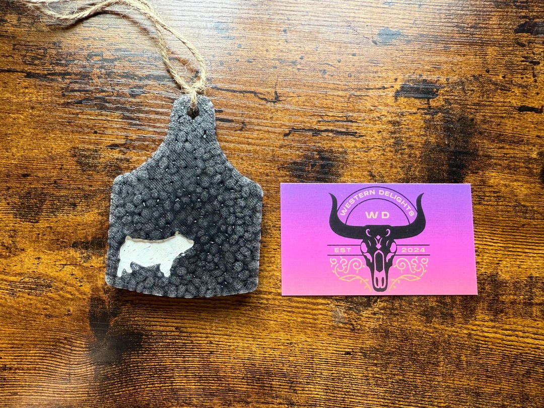 Show Pig • FFA Pig • 4-H Pig • Market Pig • Car Freshie • Ear Tag - Etsy