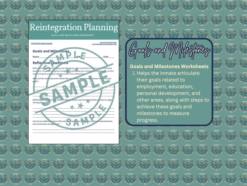 Reentry Planning Worksheets Bundle | Employment, Education, Support ...