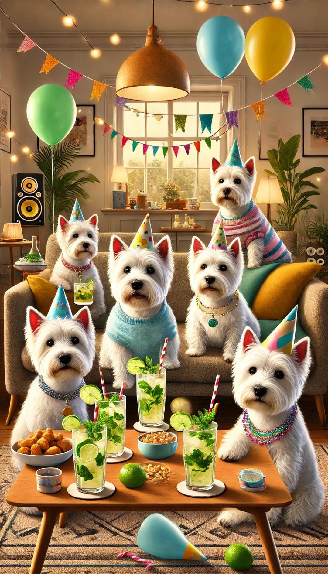 Westie Realism Party Image for Print - Etsy