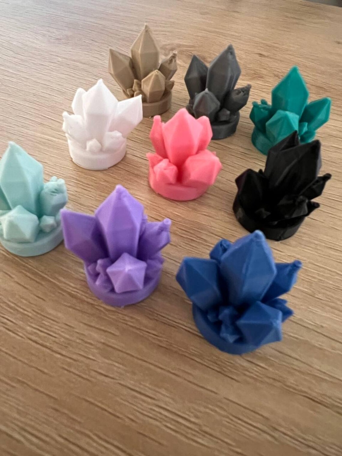 3D Printed Crystal Clusters, Neptune 3 Pro 3D Printed Crystals, Fantasy ...