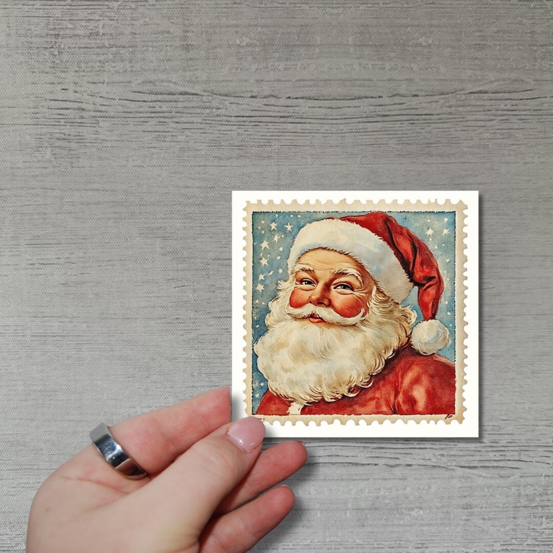 Vintage Christmas Postage Stamp | Authentic USPS Holiday Art - Etsy
